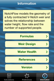 NotchFlow – Water Flow Rate Calculator | Joalah Designs